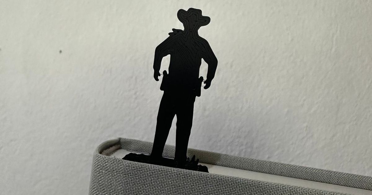 Cowboy Bookmark by ajmarenco | Download free STL model | Printables.com