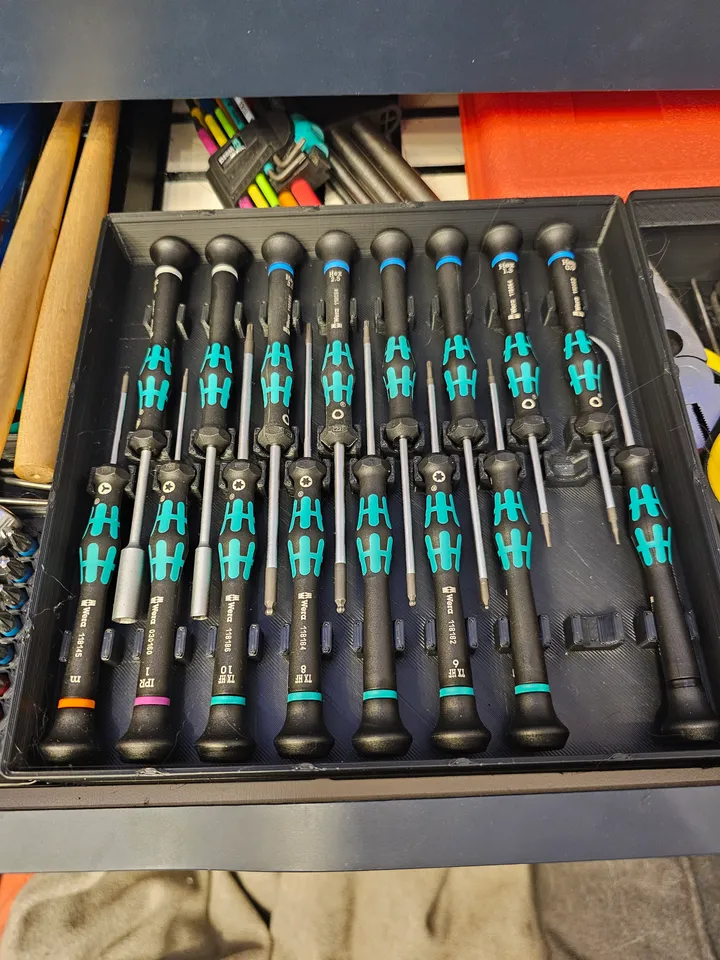 Wera Micro Kraftform Gridfinity holder by Brasso | Download free STL model | Printables.com