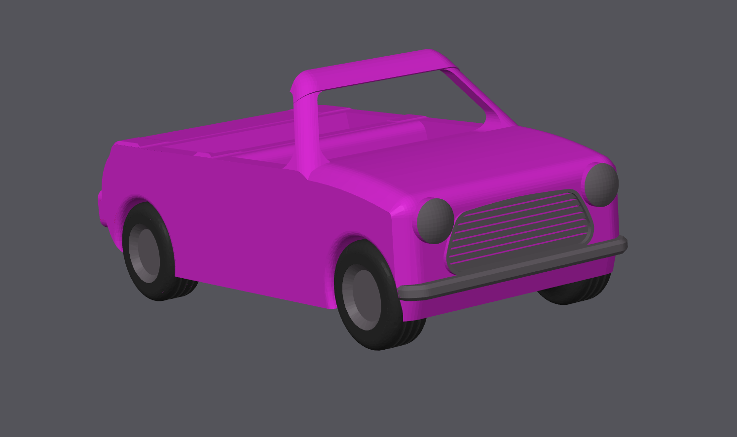 Toy Convertible with Rolling Wheels (print in place) by Unavail429 ...