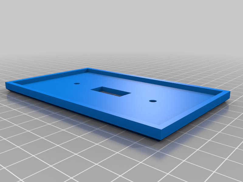 Single switch Light switch plate by Izak Detwieler | Download free STL ...