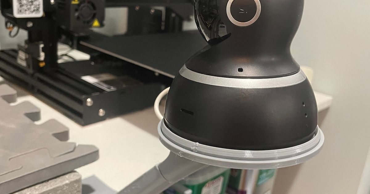 Simple Camera Mount for YI Dome Camera by Wolfblade | Download free STL ...