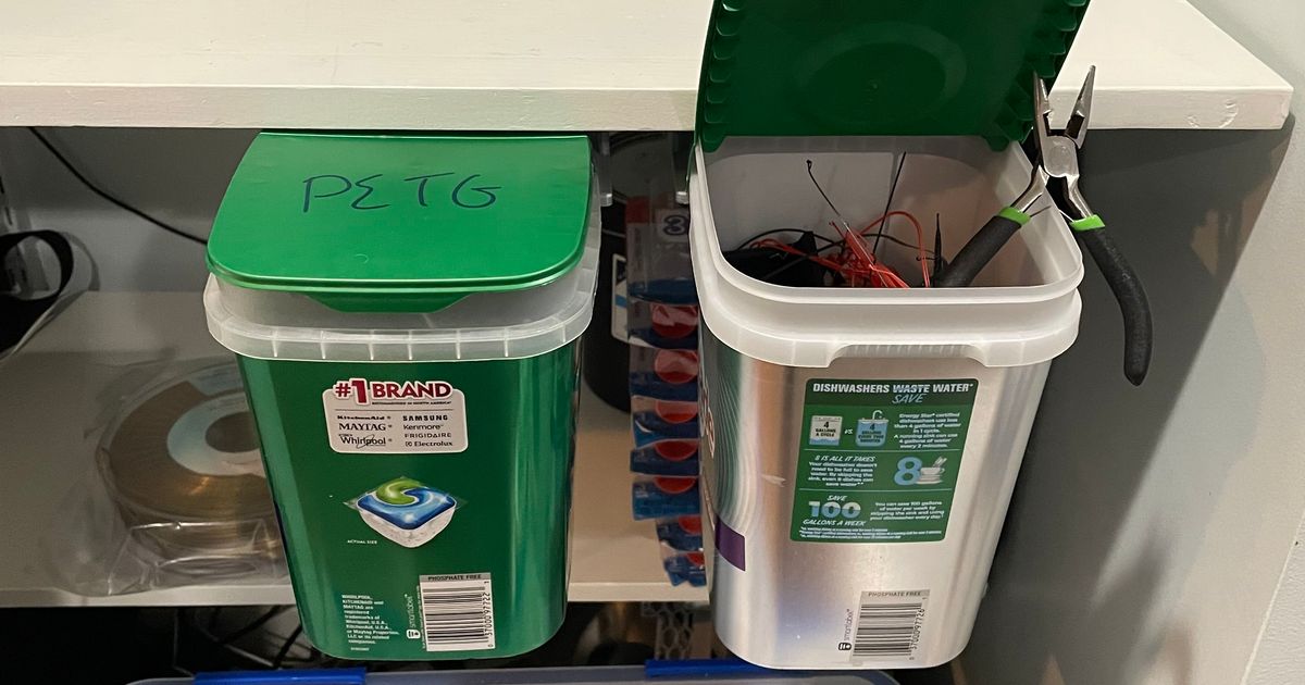 Cascade Dishwaser Pod Container Undershelf Mount by Wolfblade ...