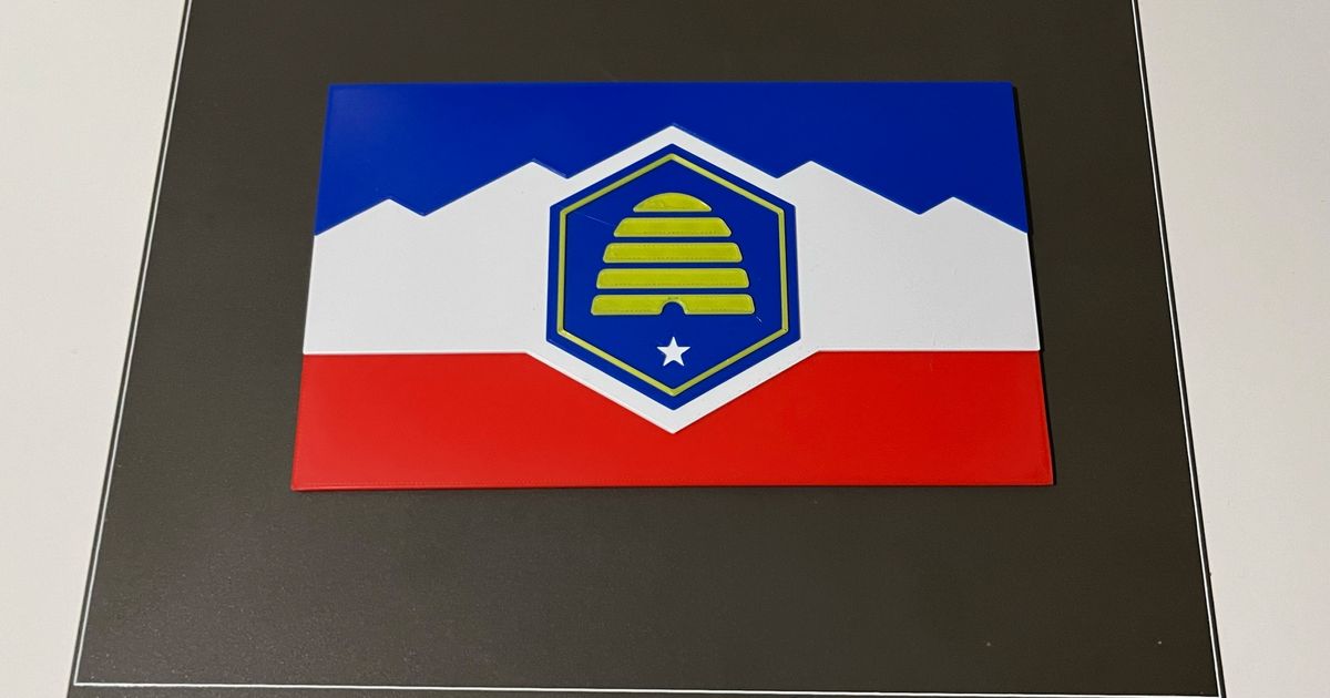New Utah flag (no MMU required) por billyprints2023 | Descargar modelo ...