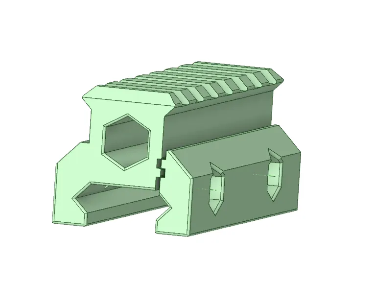 Picatinny Riser by FrankW | Download free STL model | Printables.com