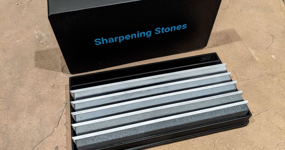 Sharpening Stone Box for 160mm stones by Billiam | Download free STL ...