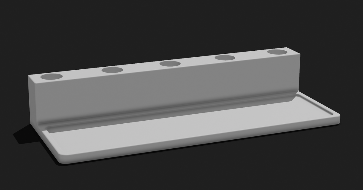 Bathroom Shelf with Toothbrush and Toothpaste Holder by Tyler Wilson ...