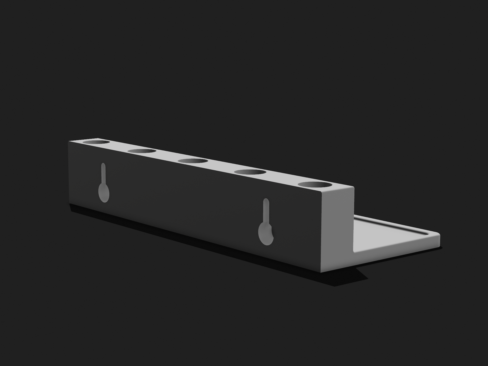 Bathroom Shelf with Toothbrush and Toothpaste Holder by Tyler Wilson ...