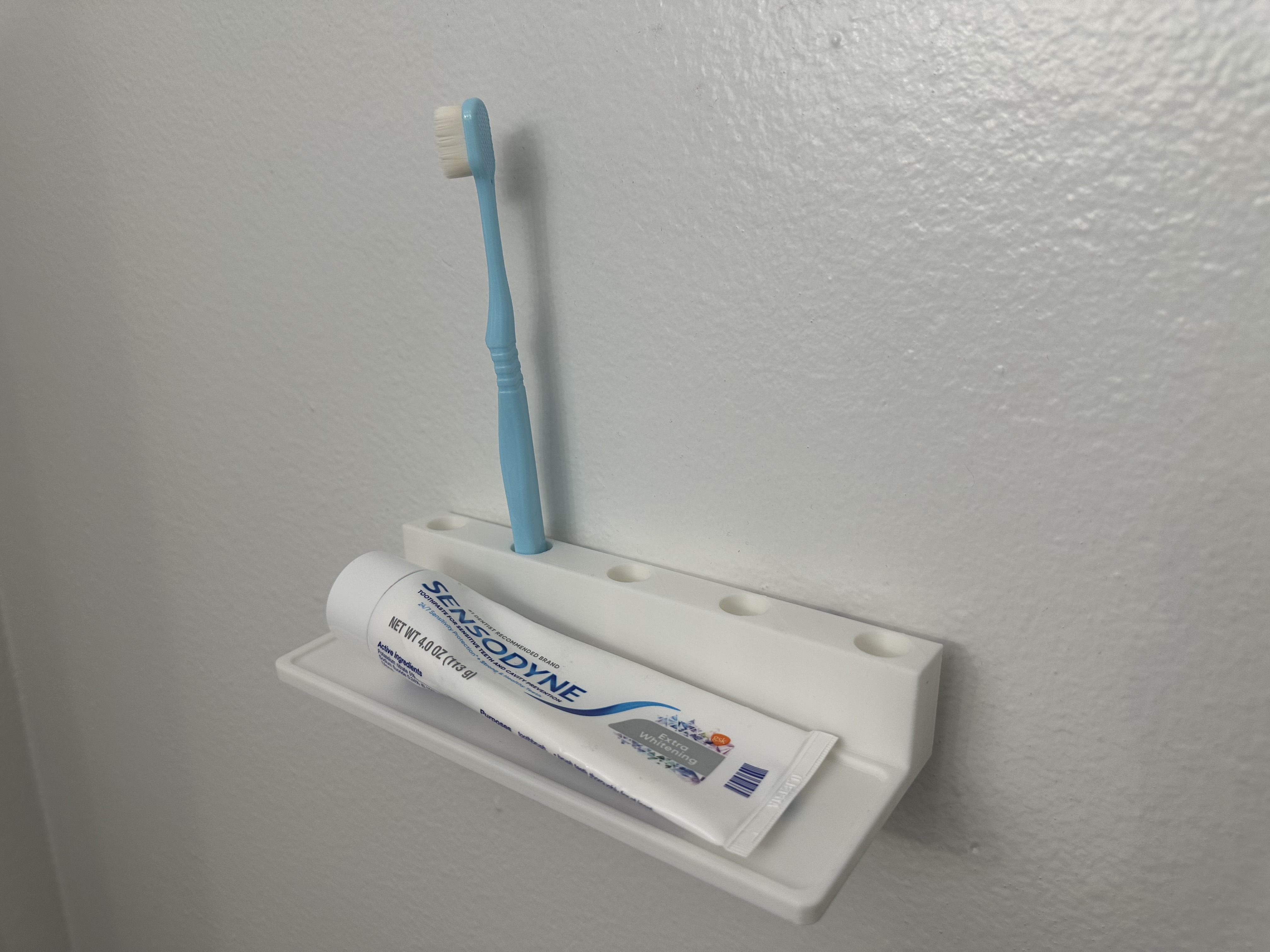 Bathroom Shelf with Toothbrush and Toothpaste Holder by Tyler Wilson ...