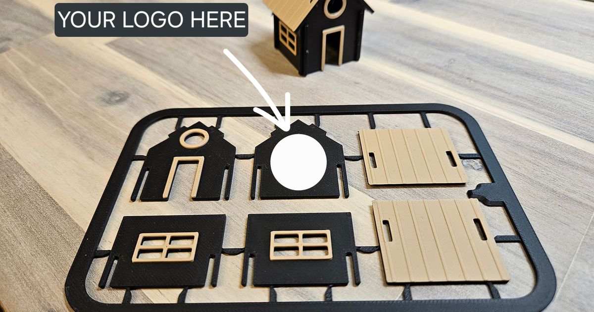 Kit Card - House (holds buisness card) by CDoucet | Download free STL ...
