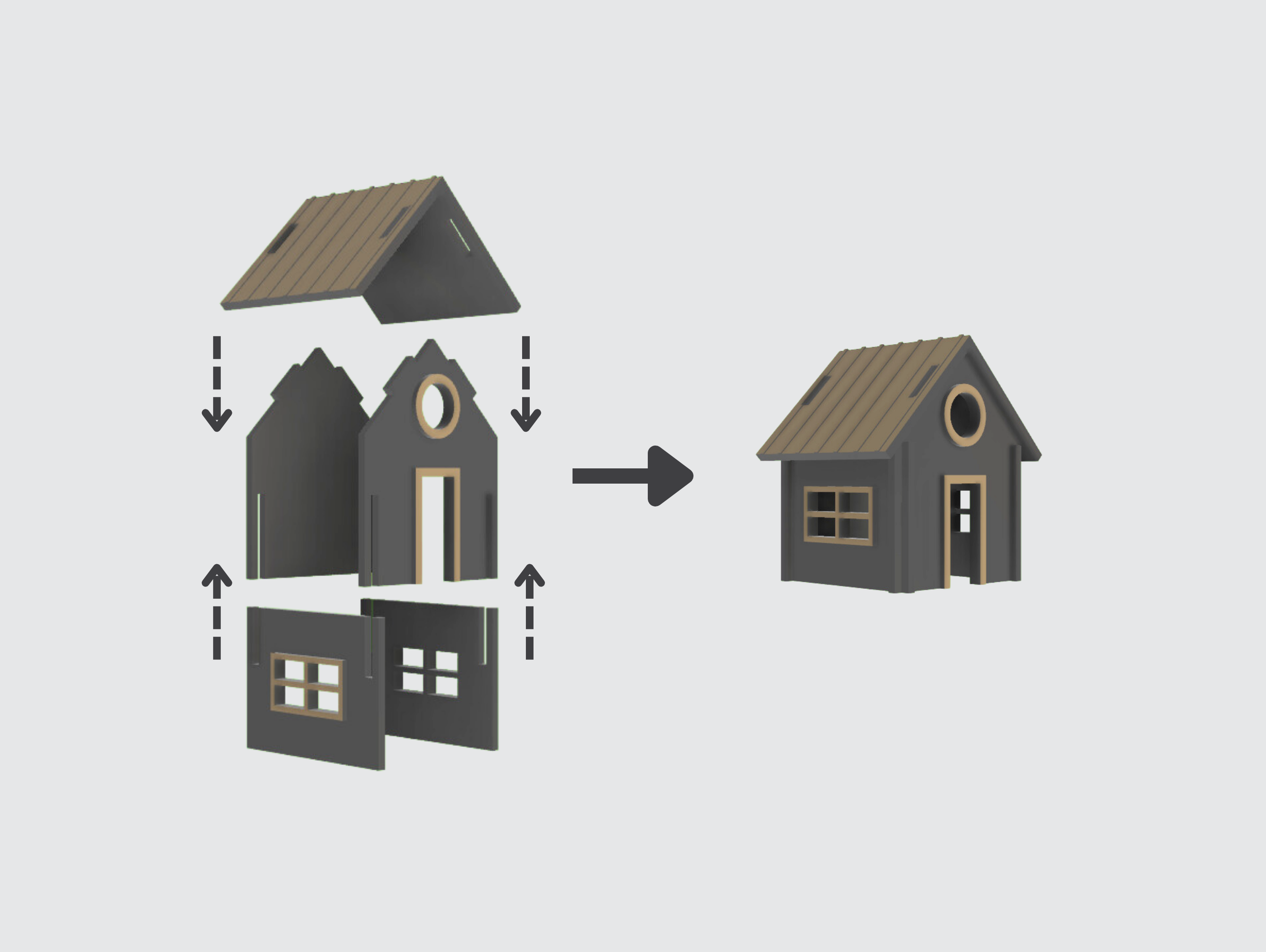 Kit Card - House (holds business card) - Real Estate by CDoucet ...