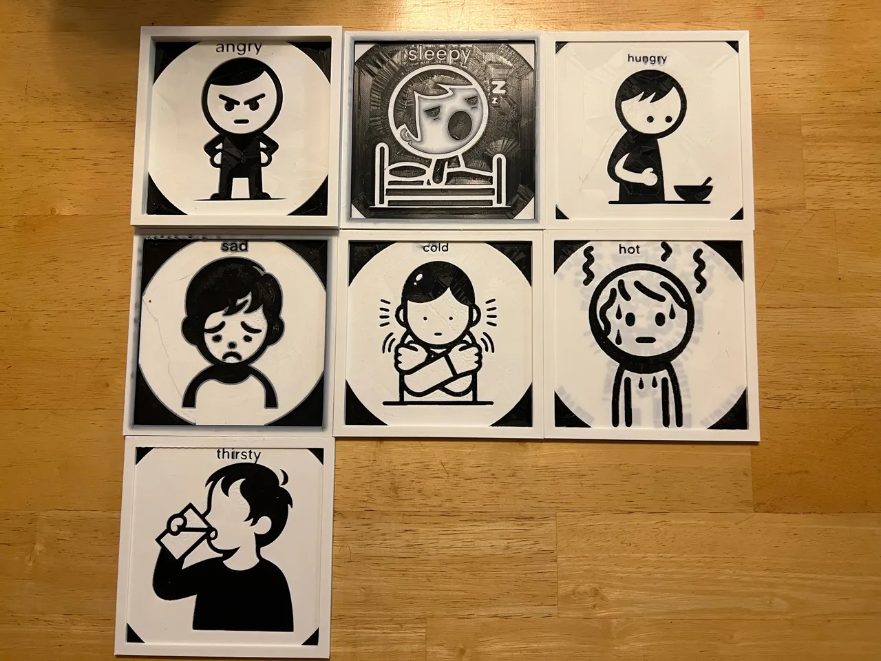 Autism Speech Communication Tiles - Basic Needs Set by jorginthesage ...