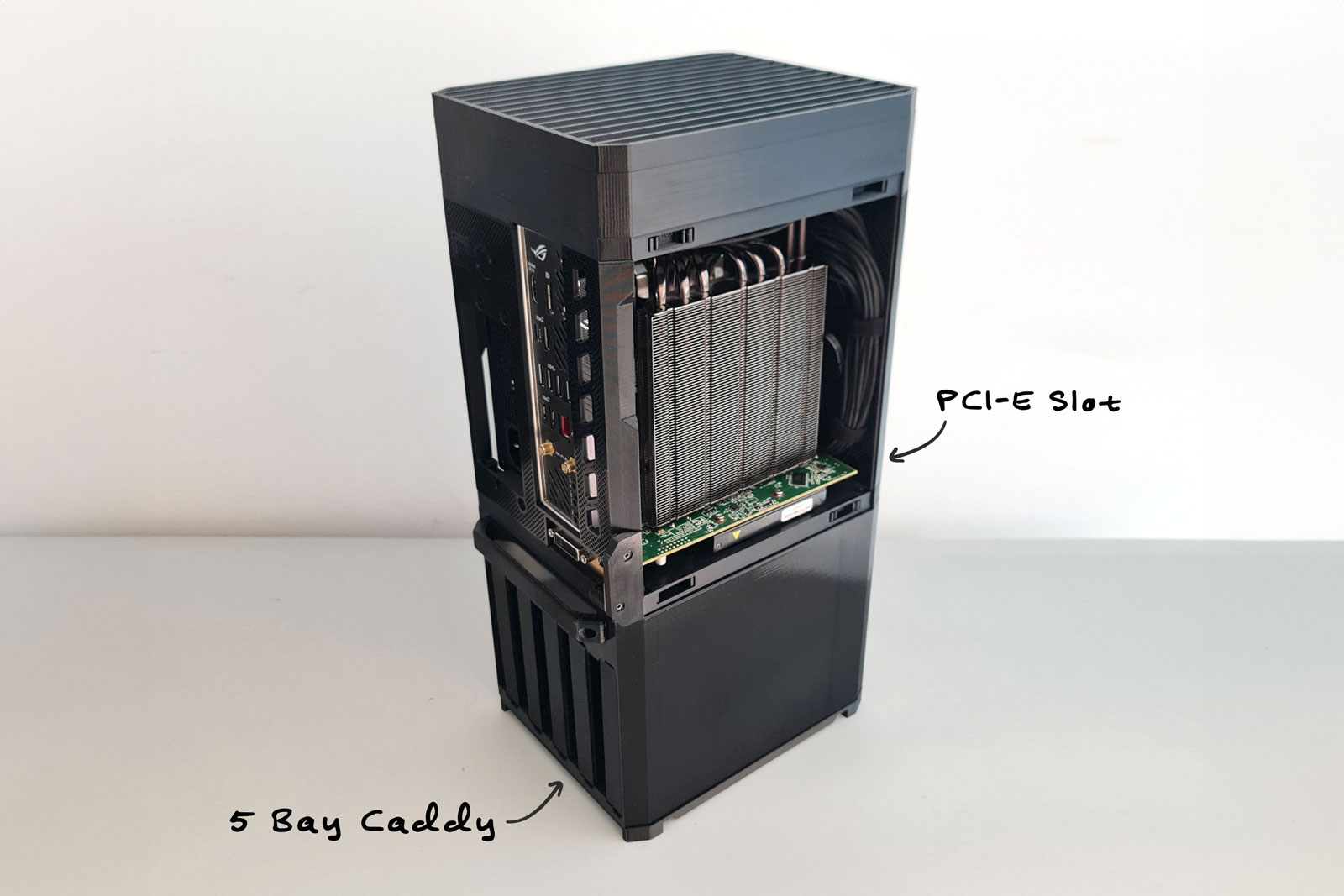 Modular 4-12 Bay NAS ITX Case [MODCASE MASS] by Haydn Bao | Printables ...