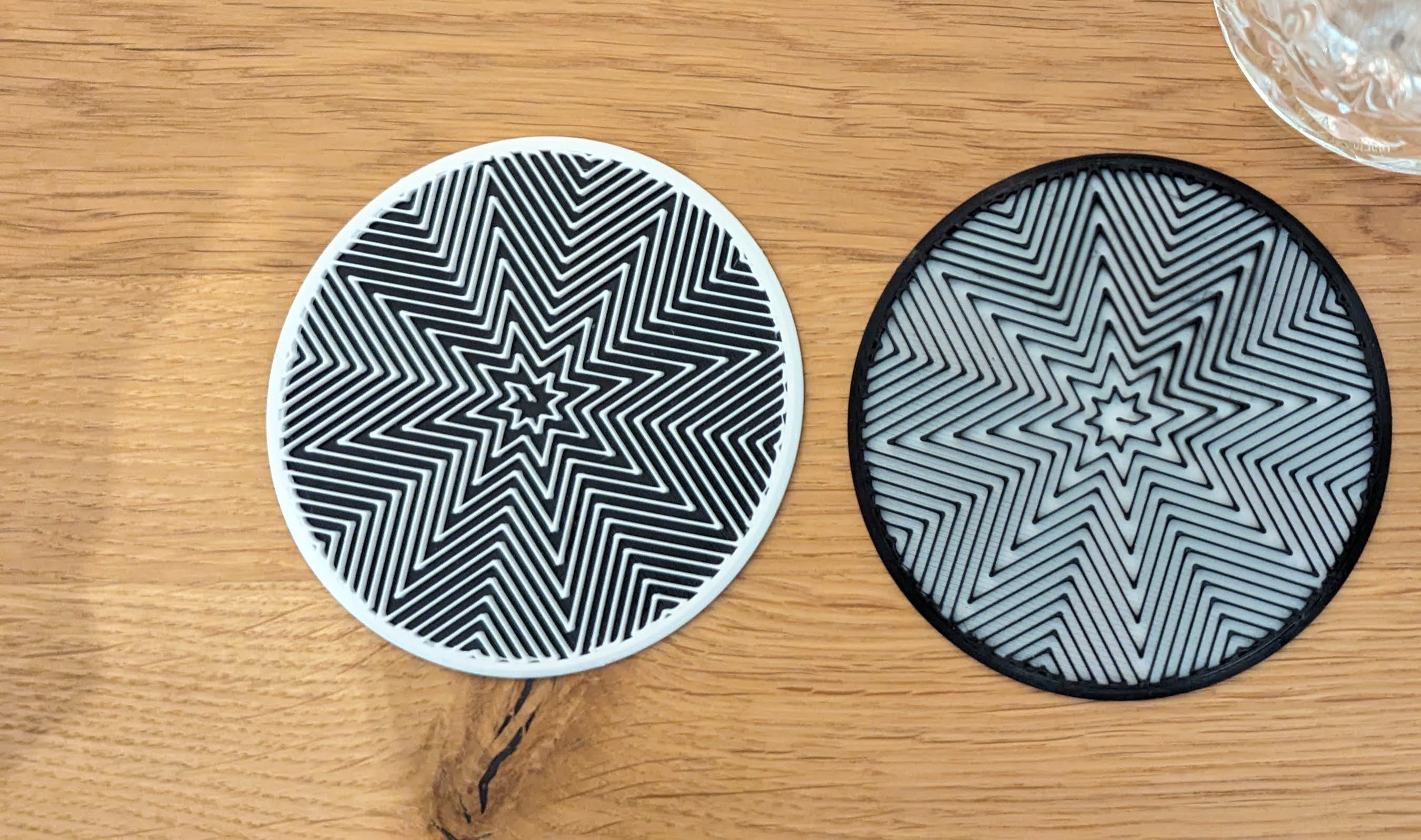 Coaster Set Prusa Slicer Patterns by Malte Makes | Download free STL ...