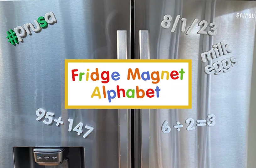 Fridge Magnet Alphabet by Hallum | Download free STL model | Printables.com