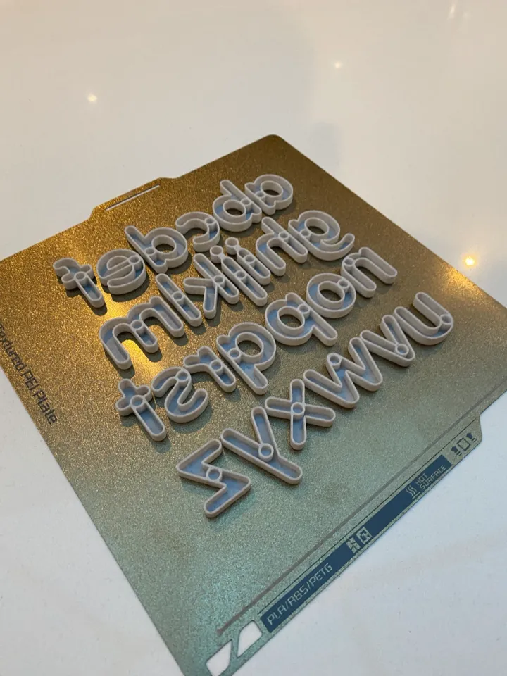 Fridge Magnet Alphabet by Hallum | Download free STL model | Printables.com