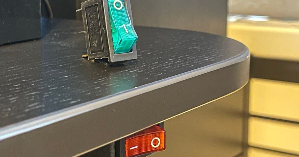 Under desk switch mount box for KCD3 rocker switches - single and ...