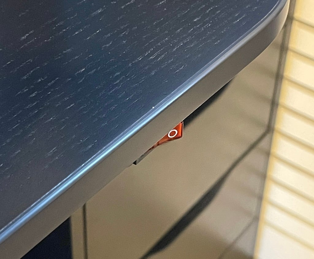 Under desk switch mount box for KCD3 rocker switches - single and ...