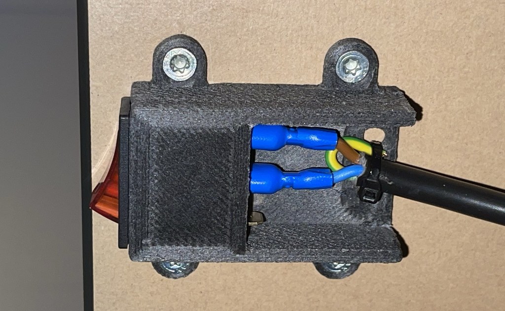 Under desk switch mount box for KCD3 rocker switches - single and ...