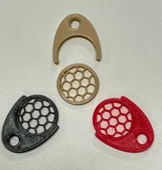 hex keychain by Justin | Download free STL model | Printables.com
