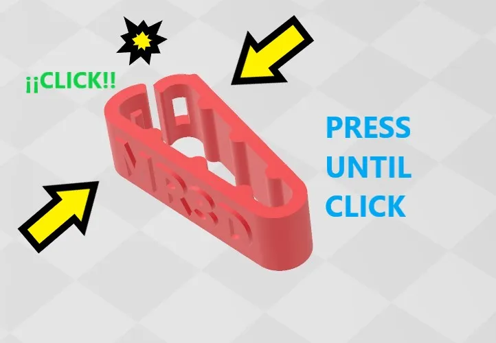 Clip para cables. Cable clip by MR3D | Download free STL model ...