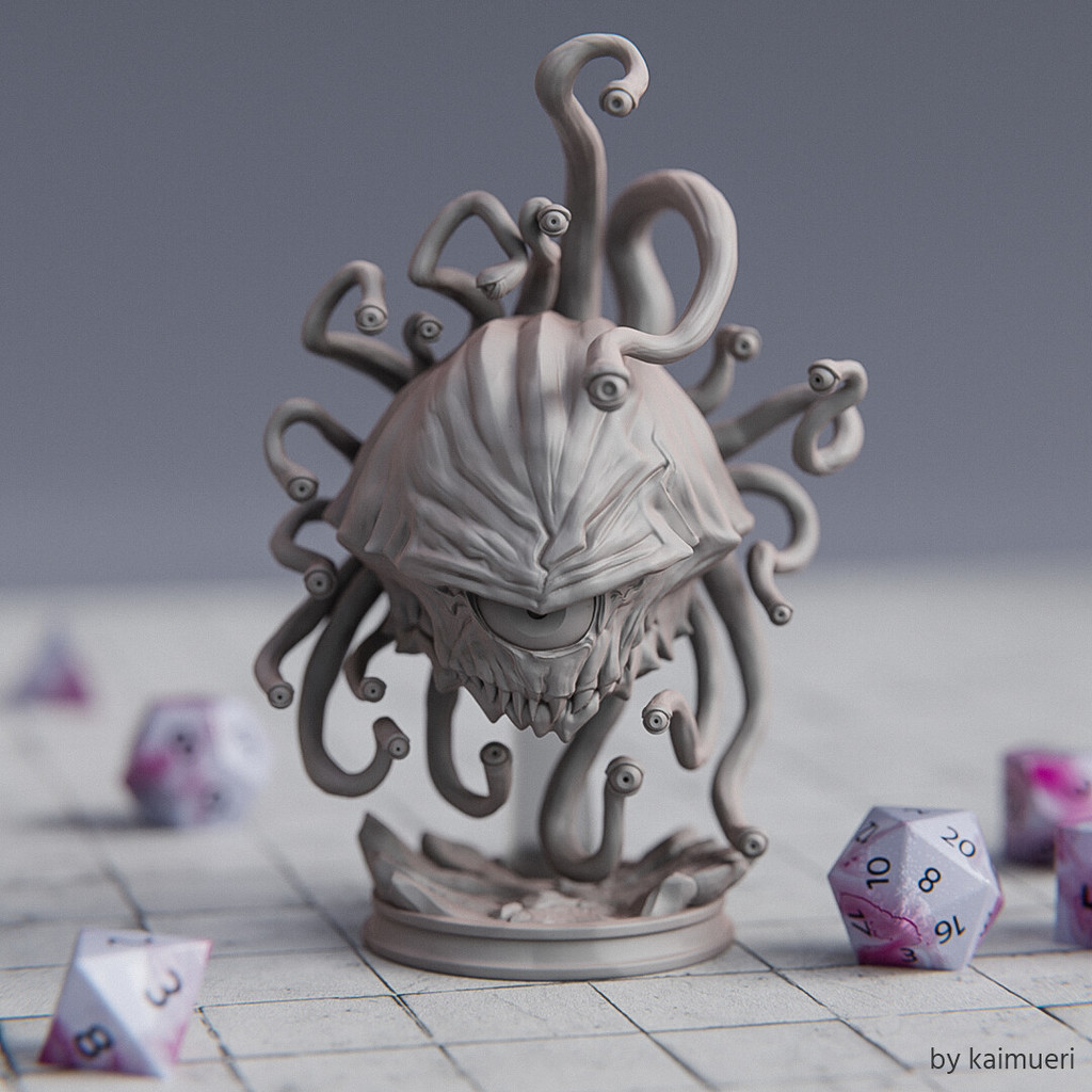 Xazax the Eyemonger – Beholder Miniature by kaimuri | Download free STL ...