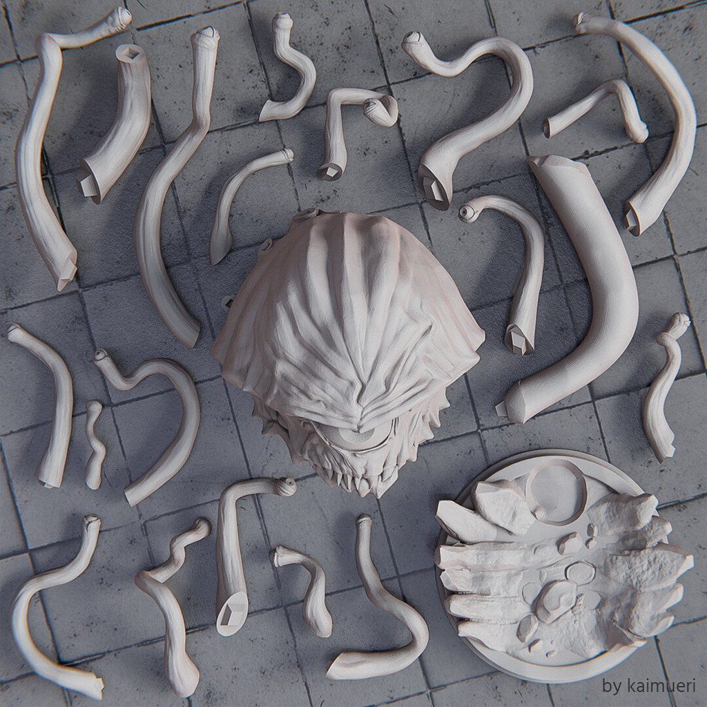 Xazax the Eyemonger – Beholder Miniature by kaimuri | Download free STL ...