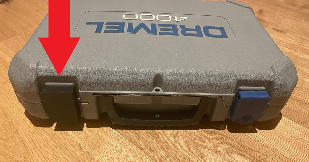 Dremel Case Clip/Latch by xaxas | Download free STL model | Printables.com