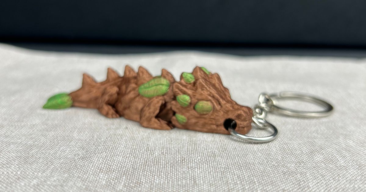 Tree Dragon Keychain by Built_Over_Bot | Printables Store