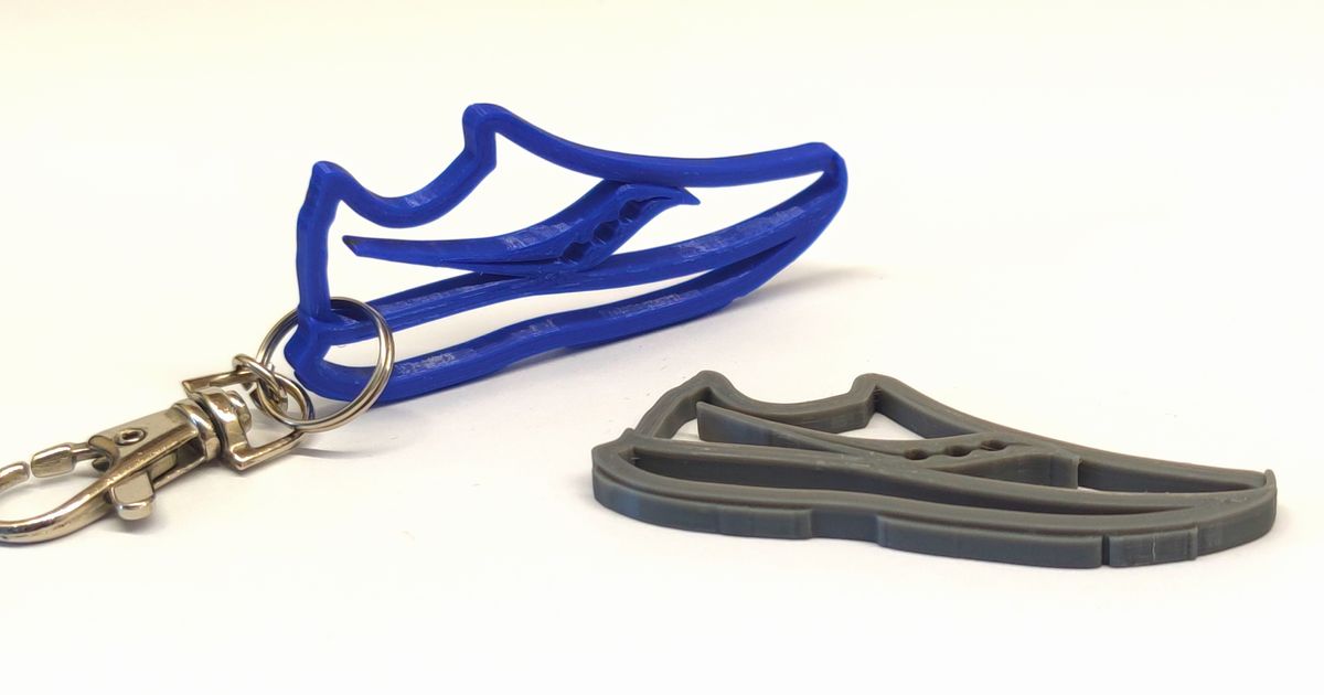 Running shoe keychain (Saucony) by Andor_Yoko | Download free STL model ...