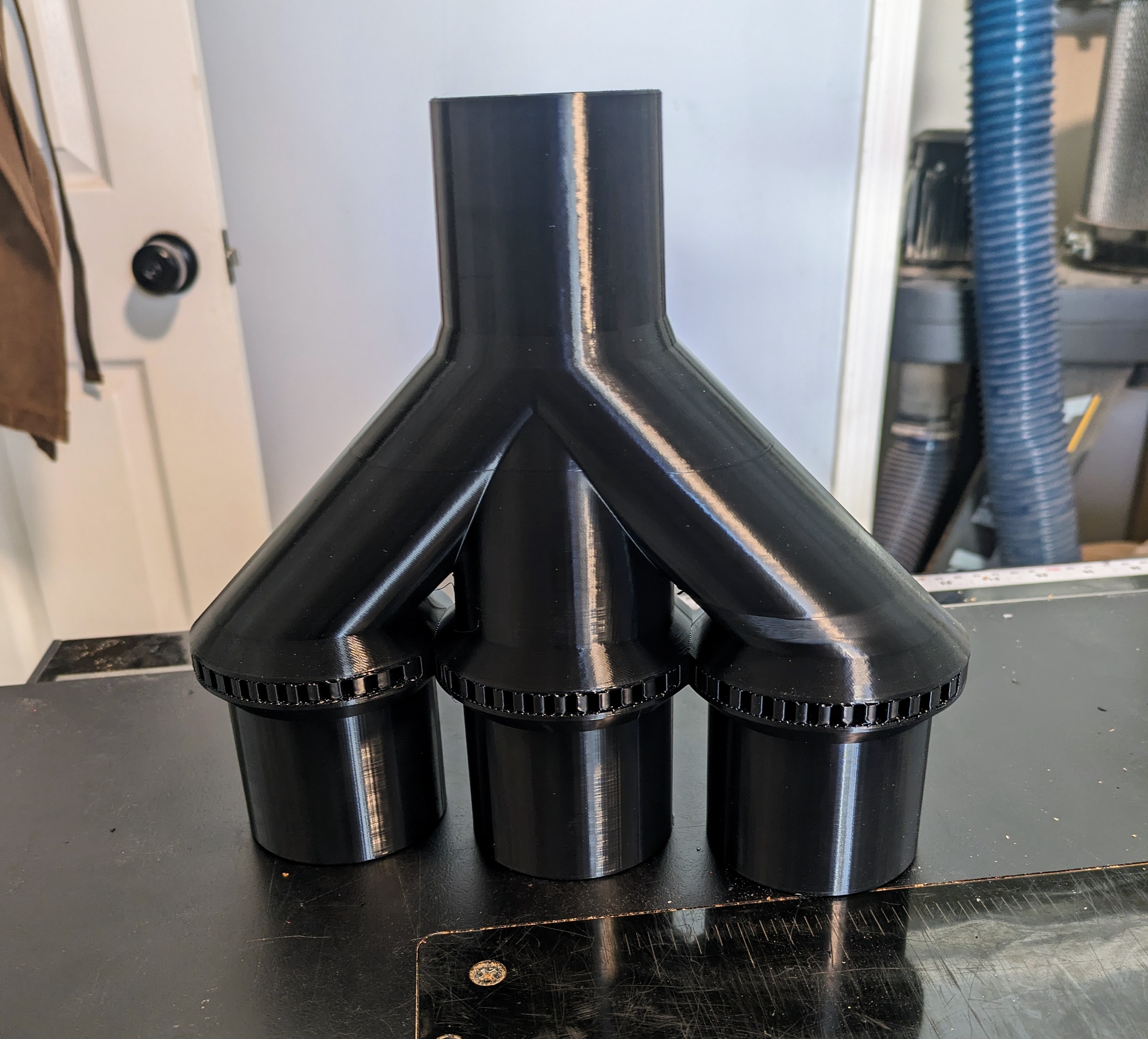 2- and 3-way splitter with blast gates for 2 1/4" shop vac (Ridgid) by ...