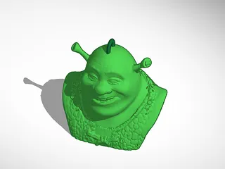 Shrek bust ornament by Fregity | Download free STL model | Printables.com