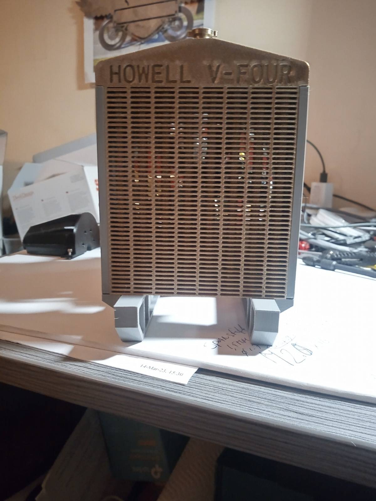 Working model of the Howell V-four engine by 3dcase | Download free STL ...