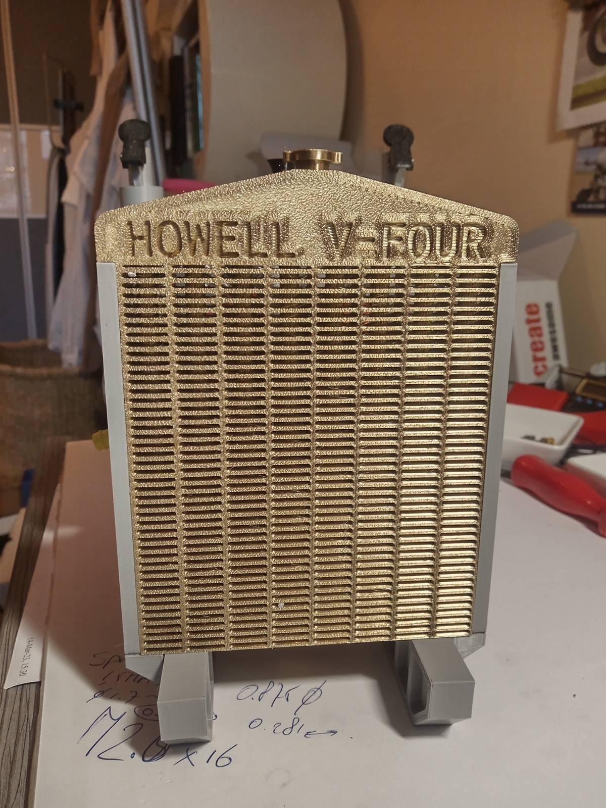 Working model of the Howell V-four engine by 3dcase | Download free STL ...