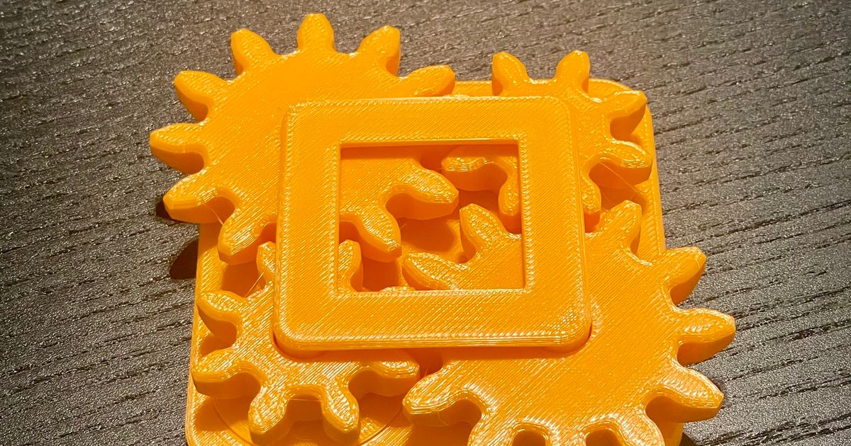Print in place rotating gears toy by pmate | Download free STL model ...