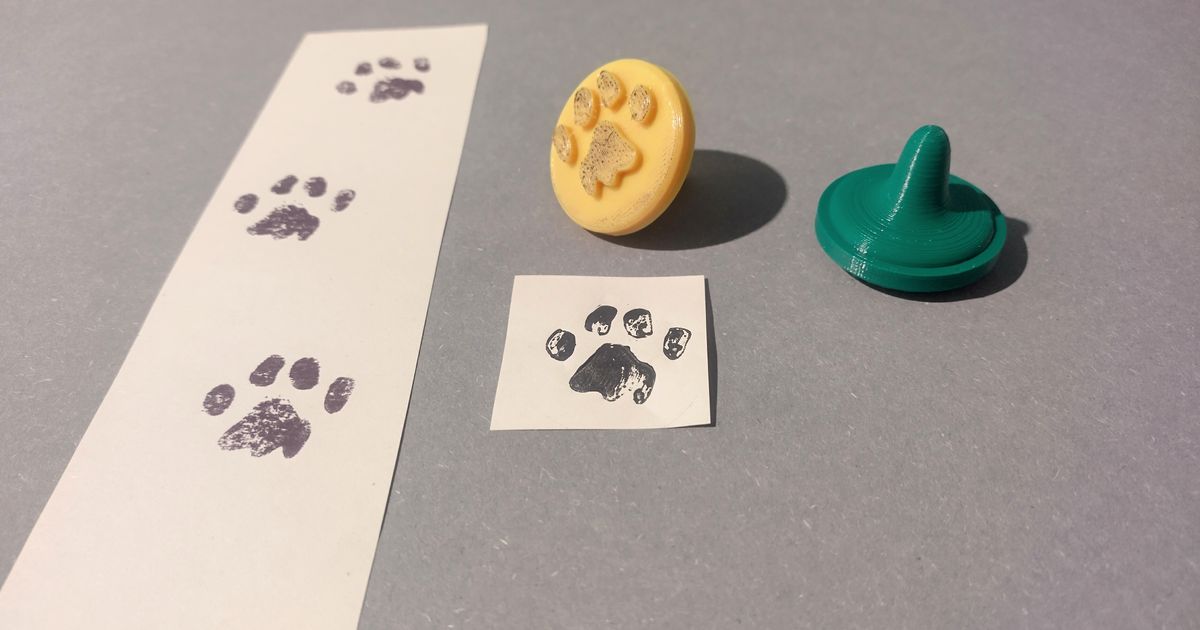 Cat paw stamp by Magda j | Download free STL model | Printables.com