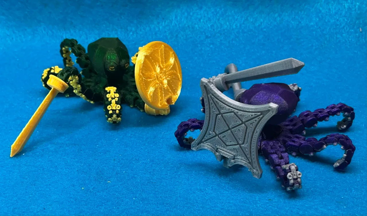 Articulated Octopus with armor by MajerDave | Download free STL model ...