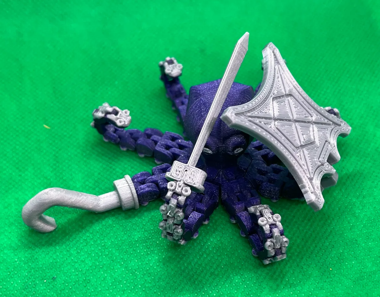 Articulated Octopus with armor by MajerDave | Download free STL model ...