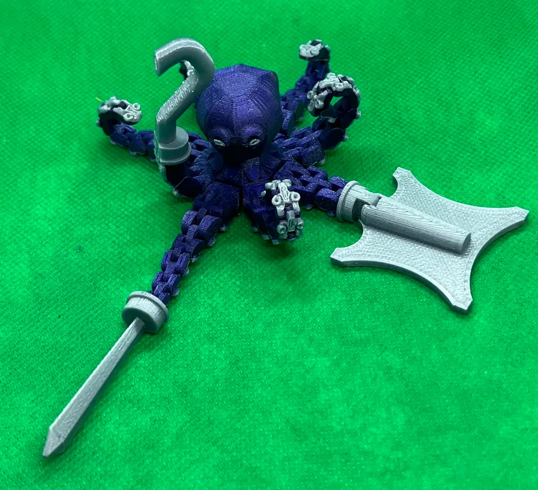 Articulated Octopus with armor by MajerDave | Download free STL model ...