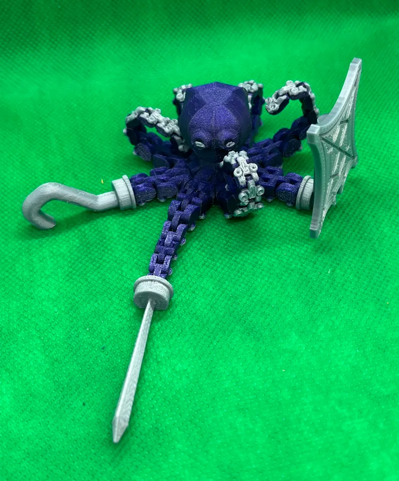 Articulated Octopus with armor by MajerDave | Download free STL model ...