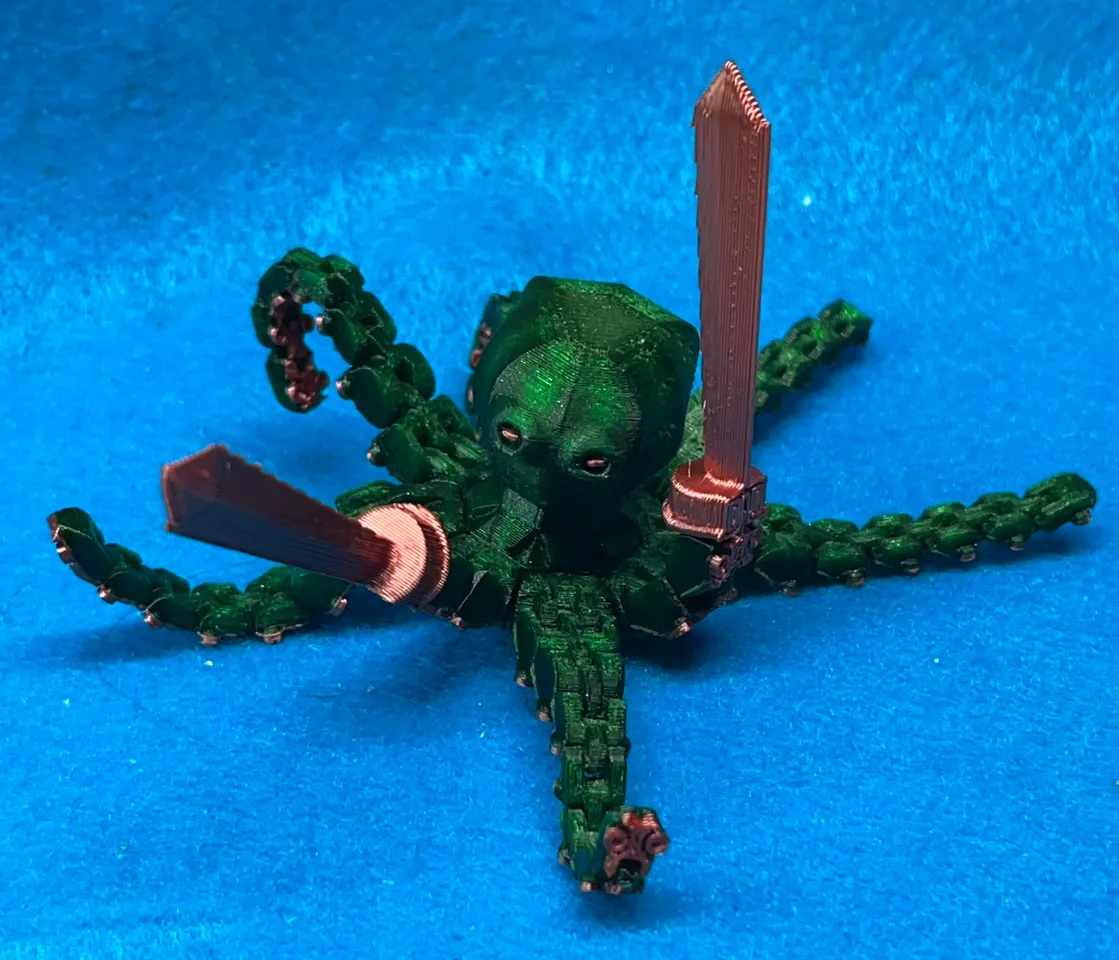 Articulated Octopus with armor by MajerDave | Download free STL model ...
