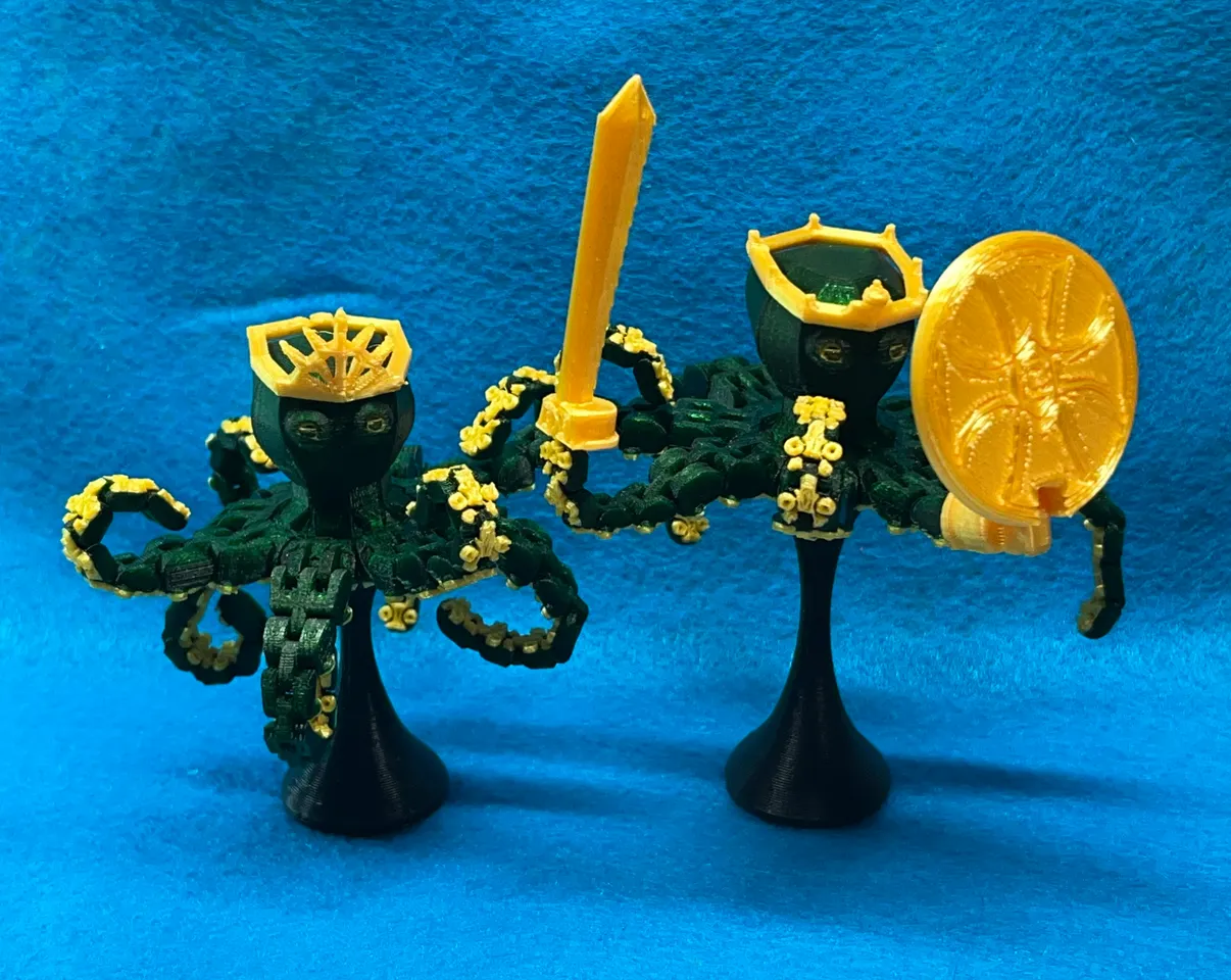 Articulated Octopus with armor by MajerDave | Download free STL model ...