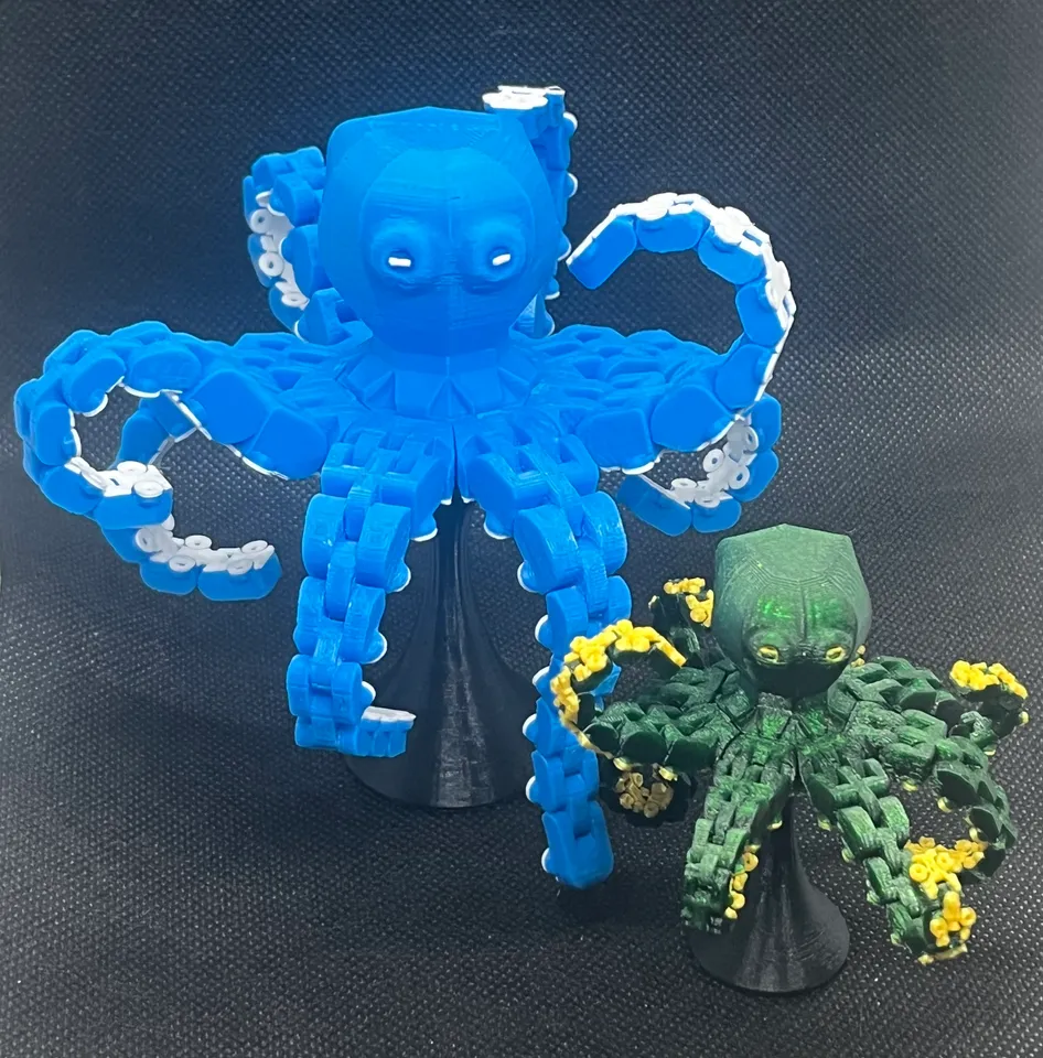 Articulated Octopus with armor by MajerDave | Download free STL model ...