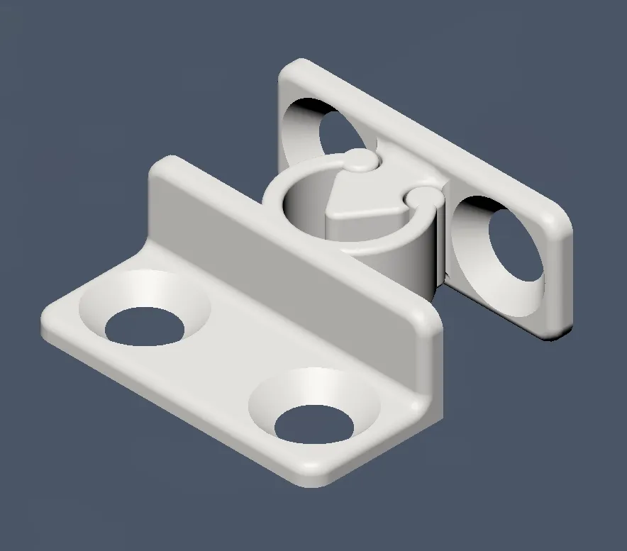 Door Clip Latch by jattie | Download free STL model | Printables.com