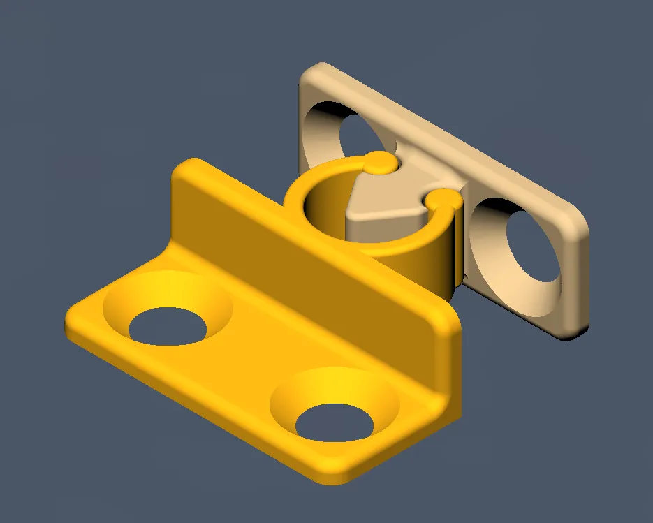 Door Clip Latch by jattie | Download free STL model | Printables.com