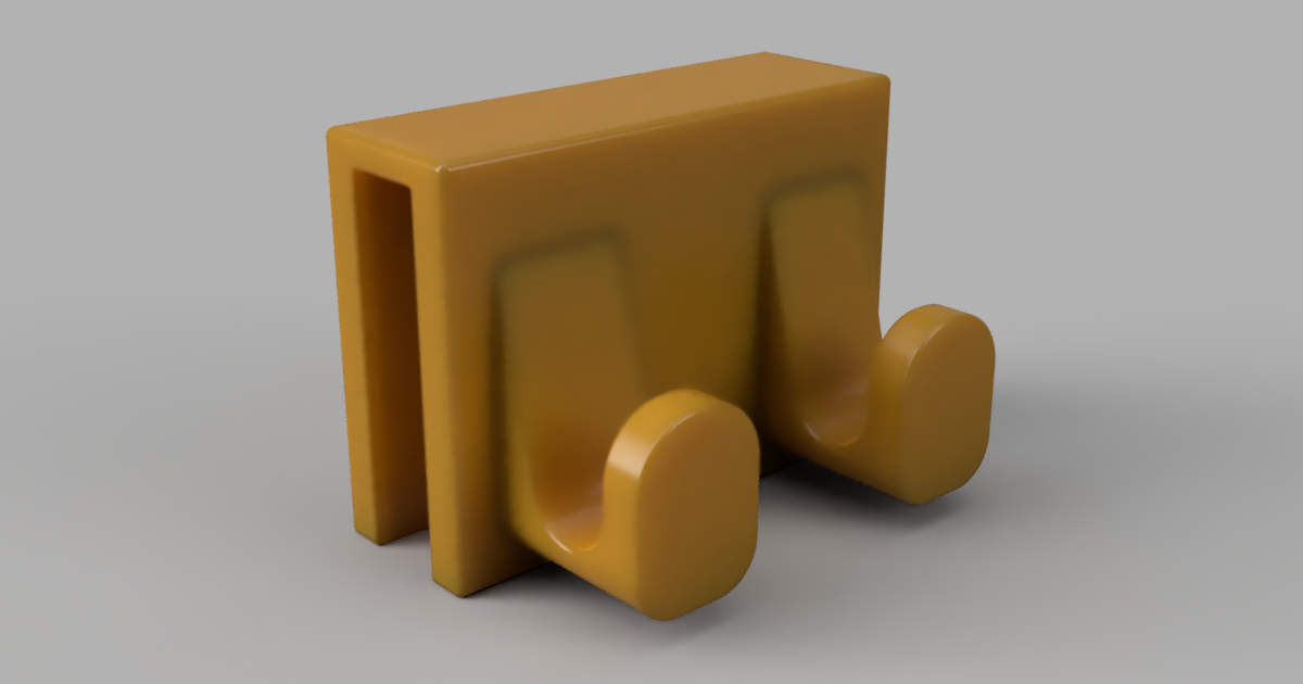 Glass shower wall hanger/hooks for 10mm glass by Epiales | Download free STL model | Printables.com