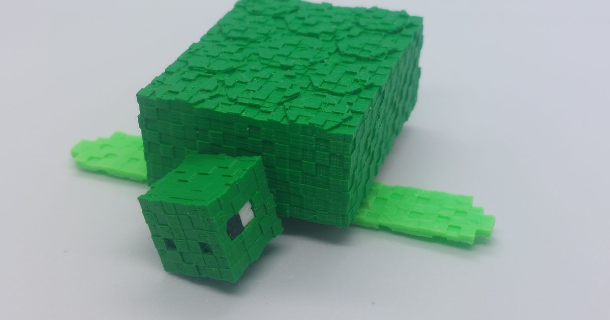 Minecraft Turtle par Coufi | Téléchargez gratuitement un modèle STL ...