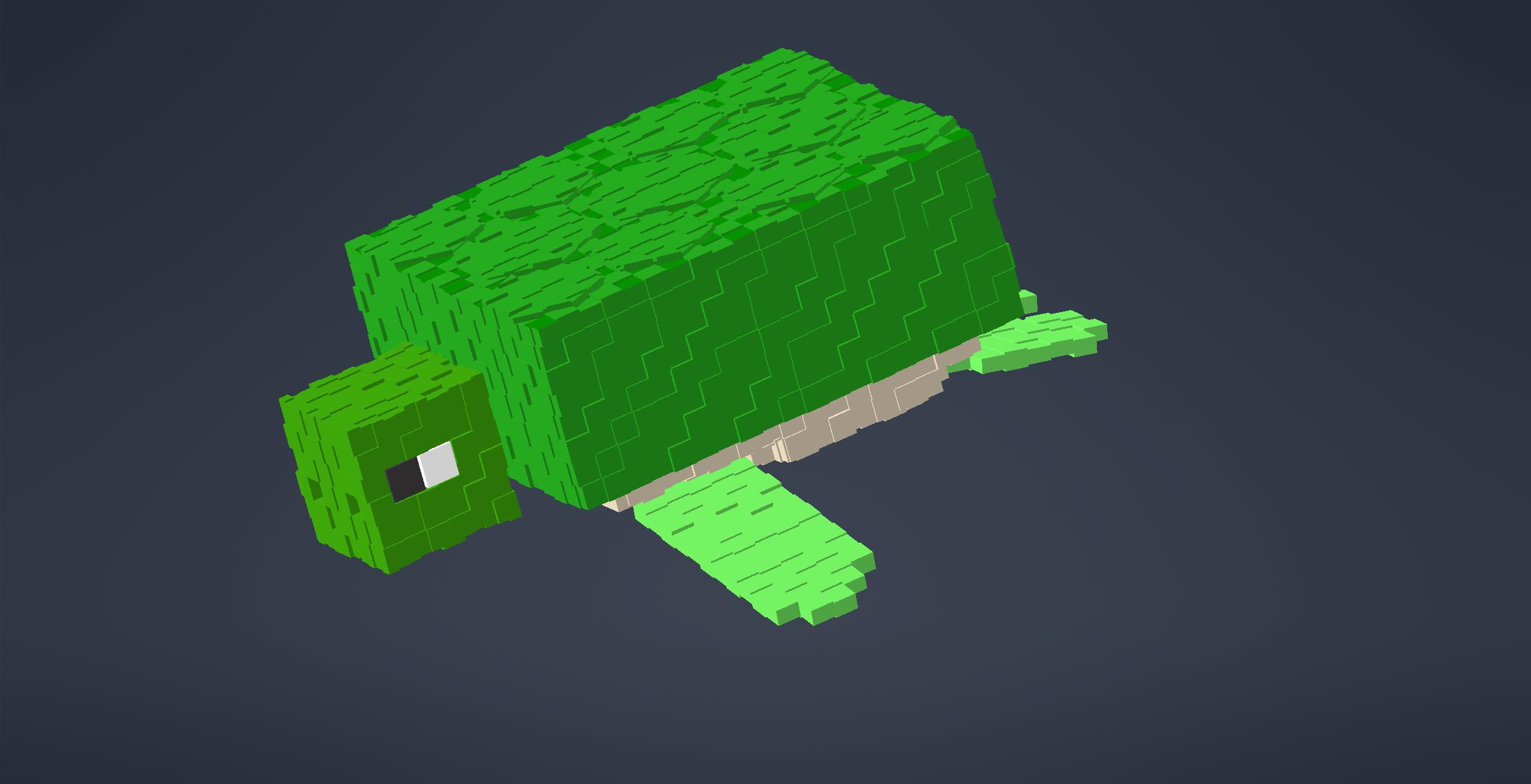 Minecraft Turtle par Coufi | Téléchargez gratuitement un modèle STL ...
