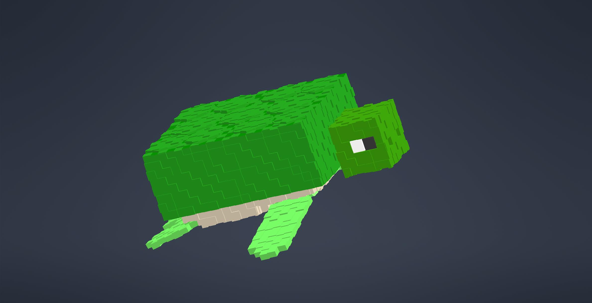 Minecraft Turtle par Coufi | Téléchargez gratuitement un modèle STL ...