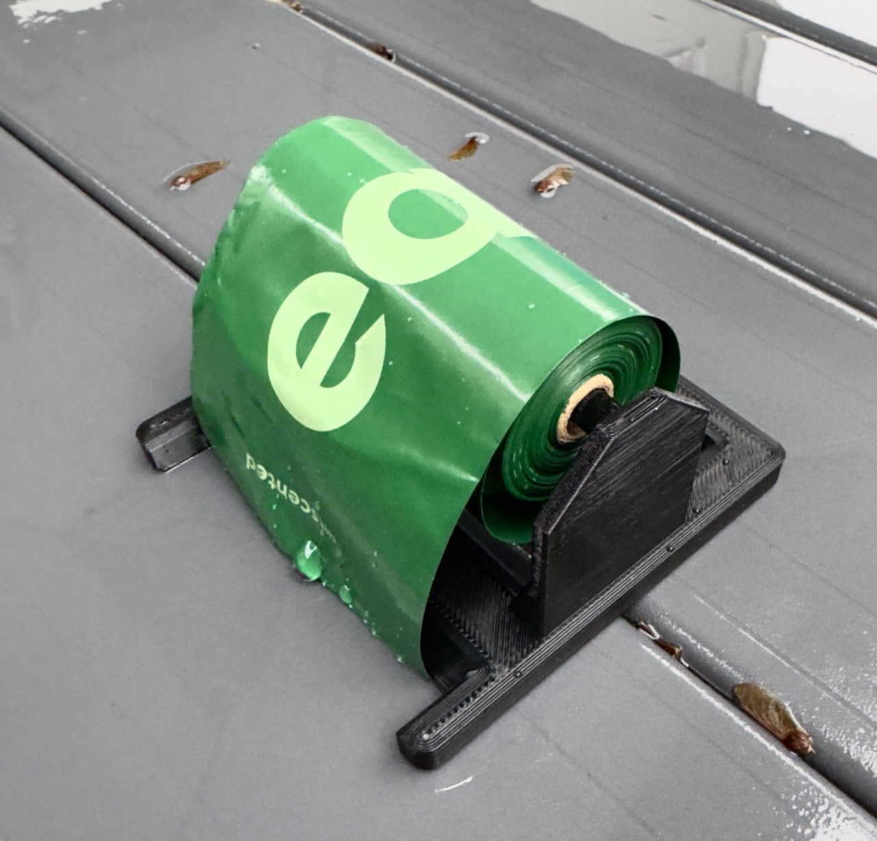 Dog waste bag dispenser for aluminum deck rail by Bryson | Download ...