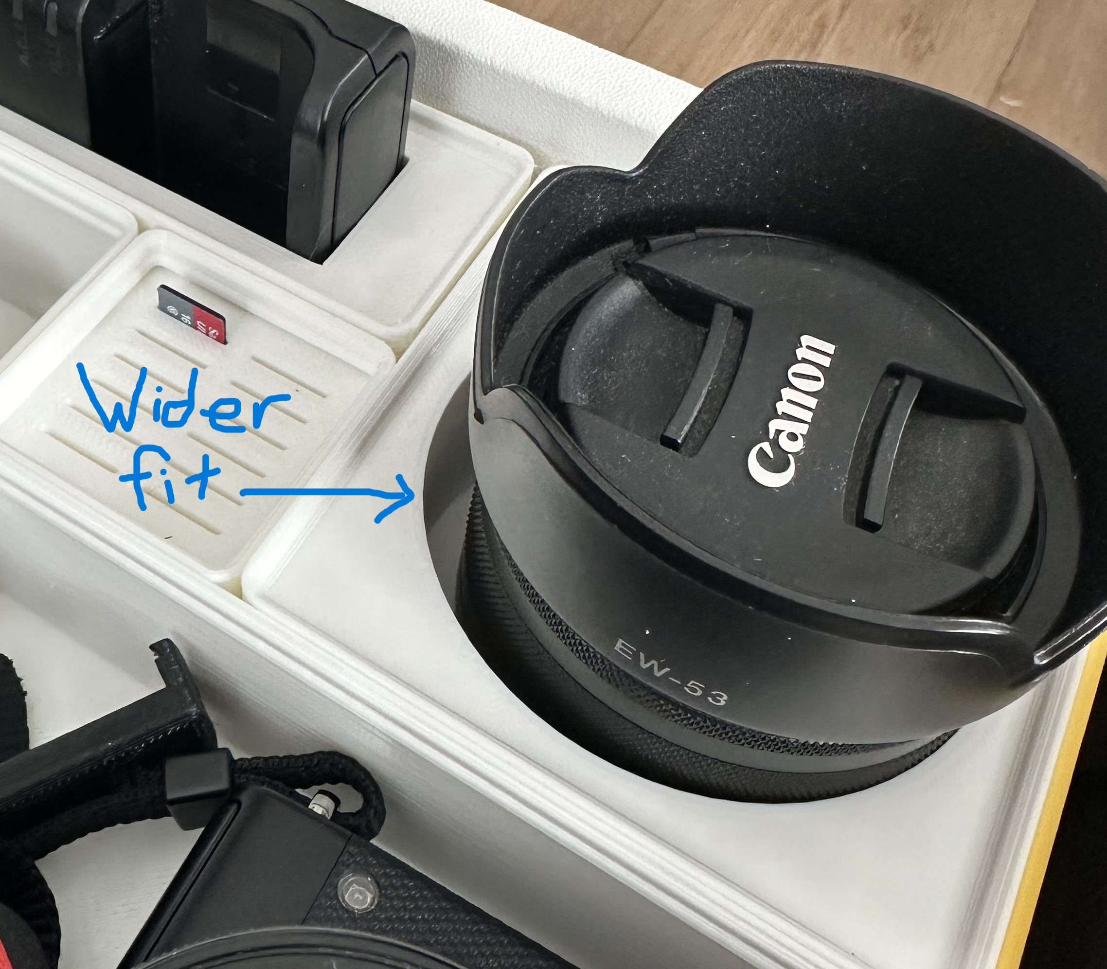 Canon EF-M lens gridfinity holder by Glueshop | Download free STL model | Printables.com